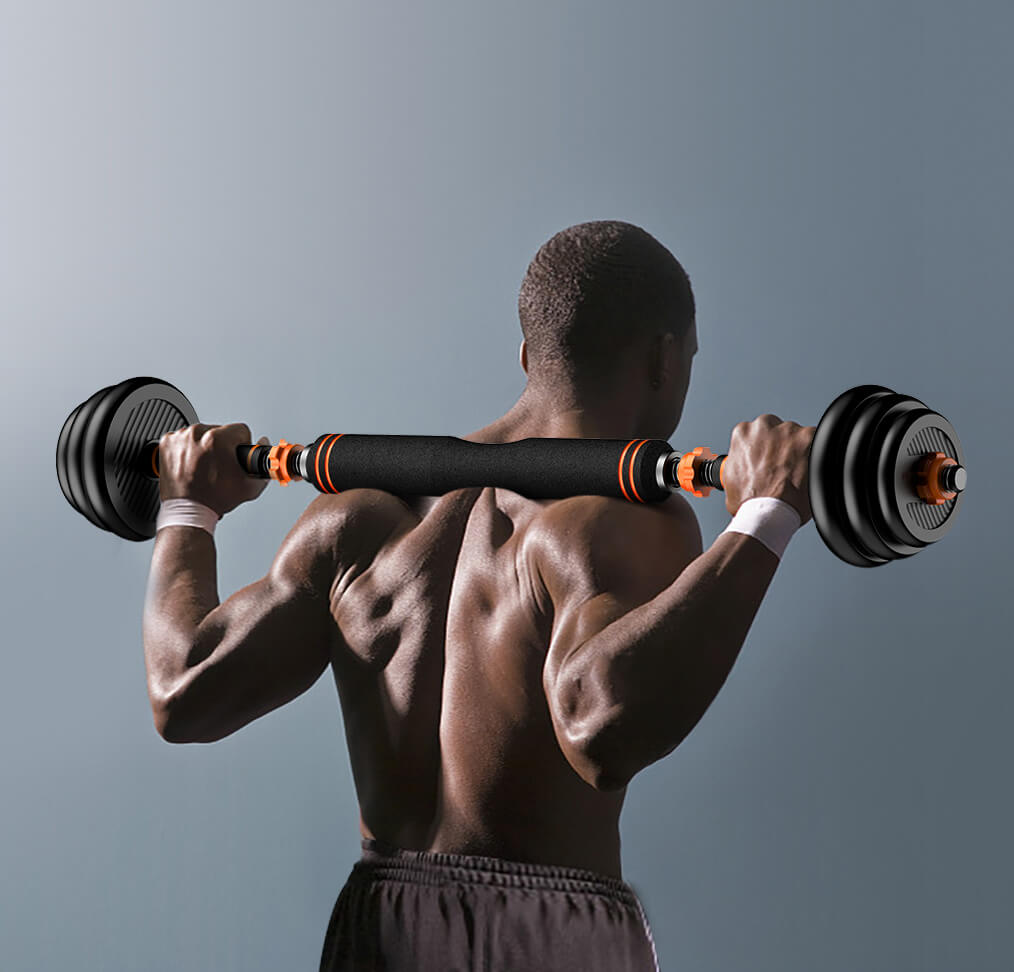 Kit haltères kettlebell et barre de musculation 10 kg – 20 kg – 30 kg ...